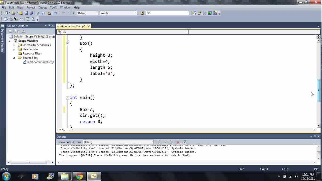 Lesson 58: Difference between class and struct. Beginning Programming with Visual Studio C++ ...