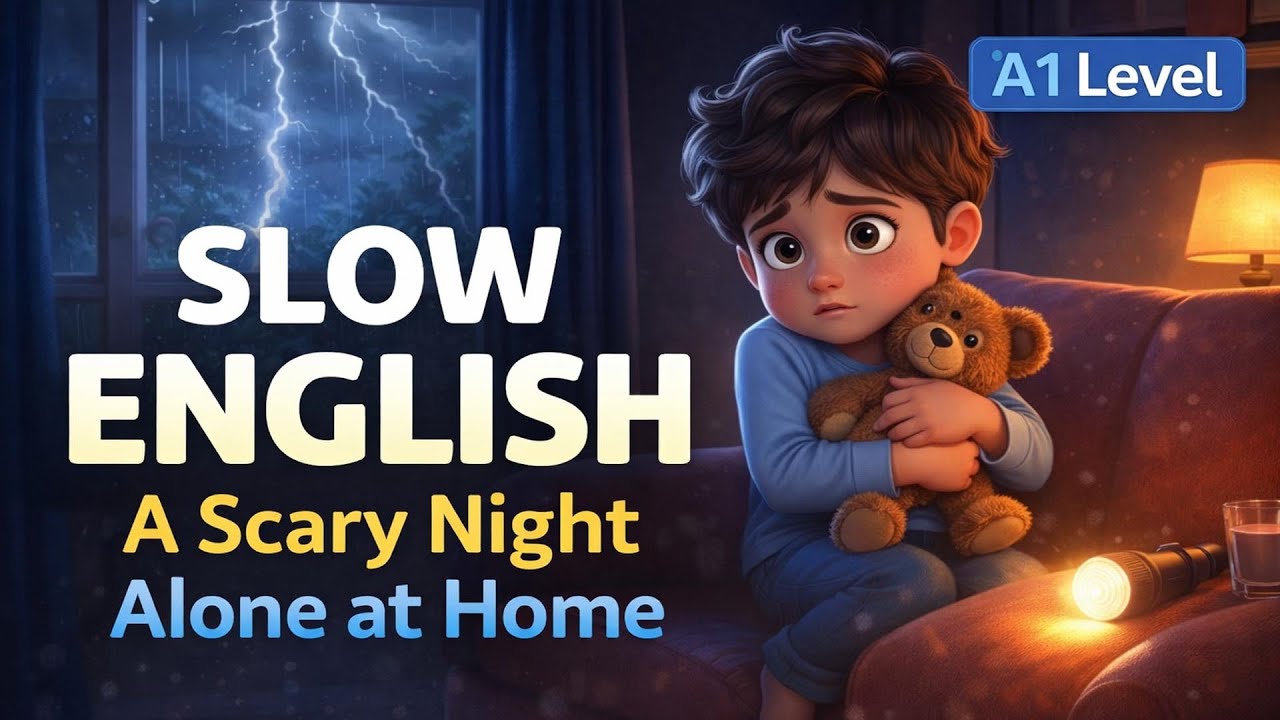 A Scary Night Alone at Home | English Listening Practice for Beginners ...