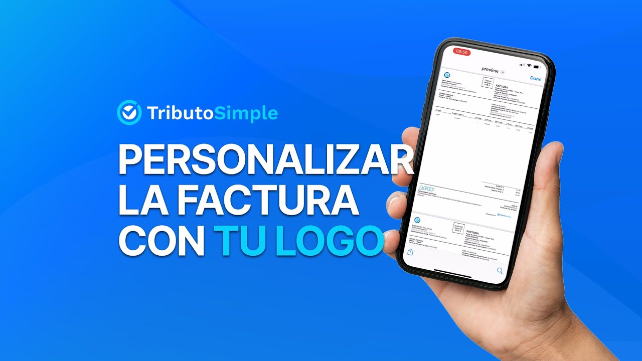 Cómo personalizar la factura con tu logo en nuestra APP - YouTube