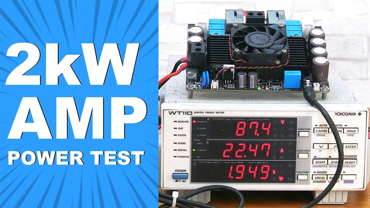2000W IRS2092 / IRS20957 High Power Audio Amplifier Power Burn-in Test ...