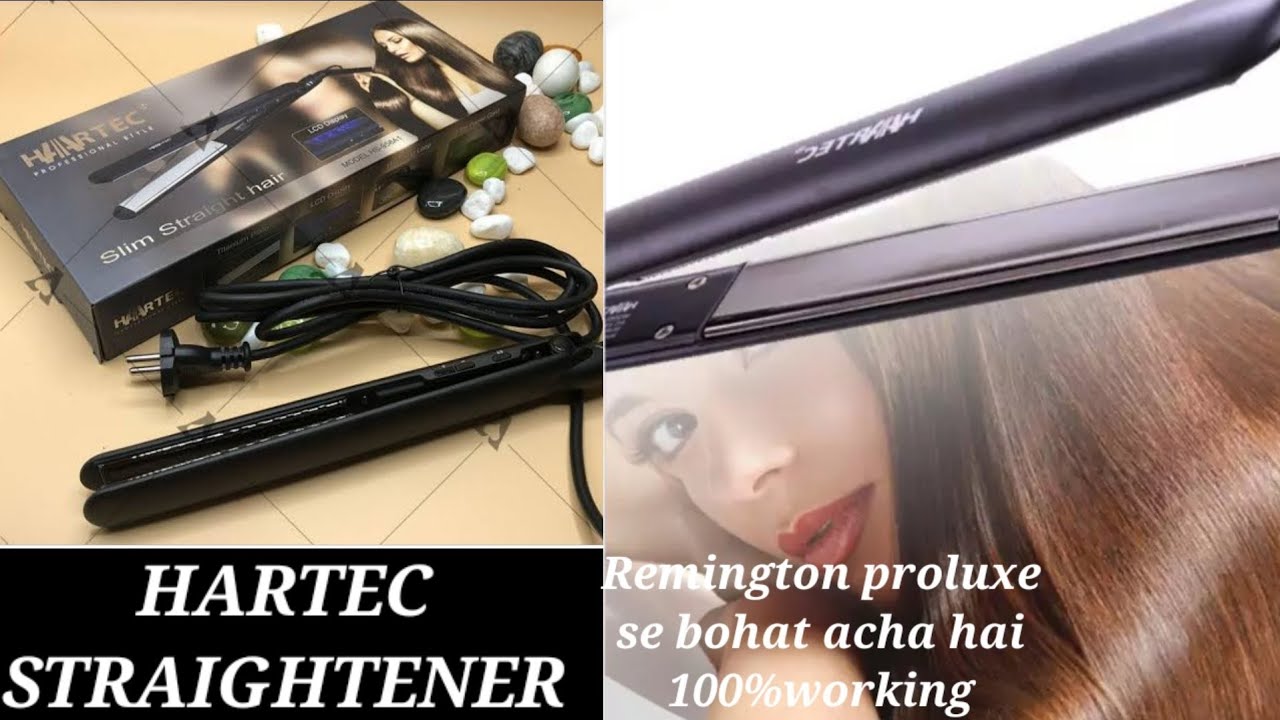 HARTEC straightener||unboxing||review 2020||Best straightener - YouTube