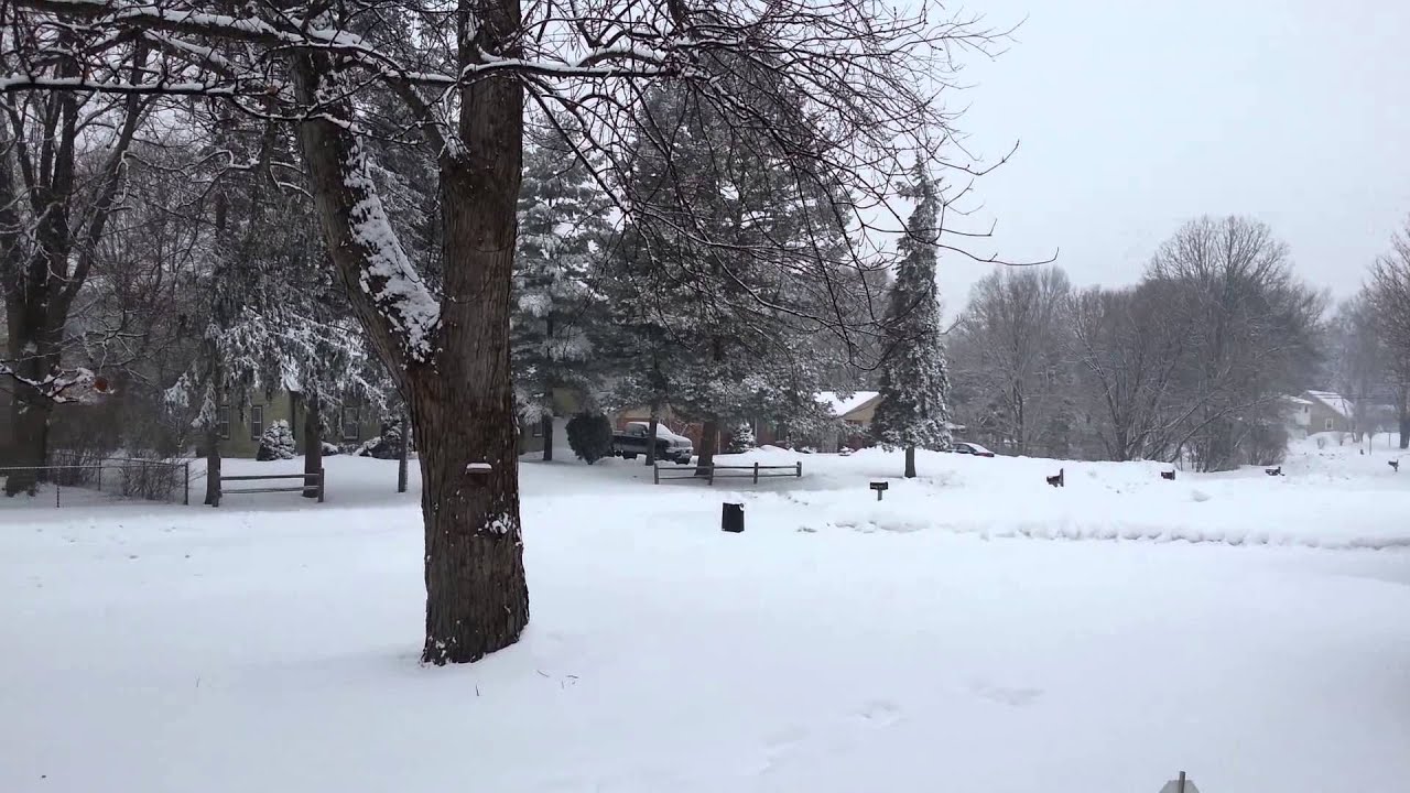 Thunder snow - 2/20/14 in Livonia Michigan. - YouTube