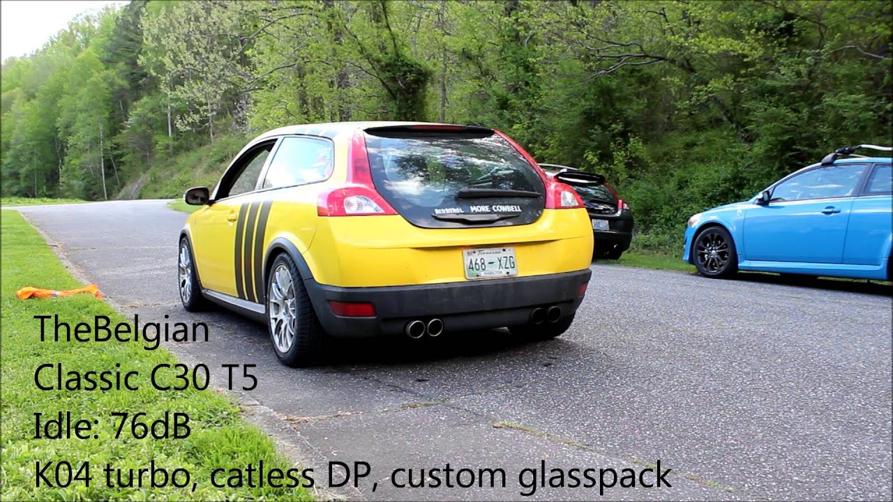 Volvo C30, K04 Turbo, Catless DP, Custom Glasspack - TheBelgian - YouTube