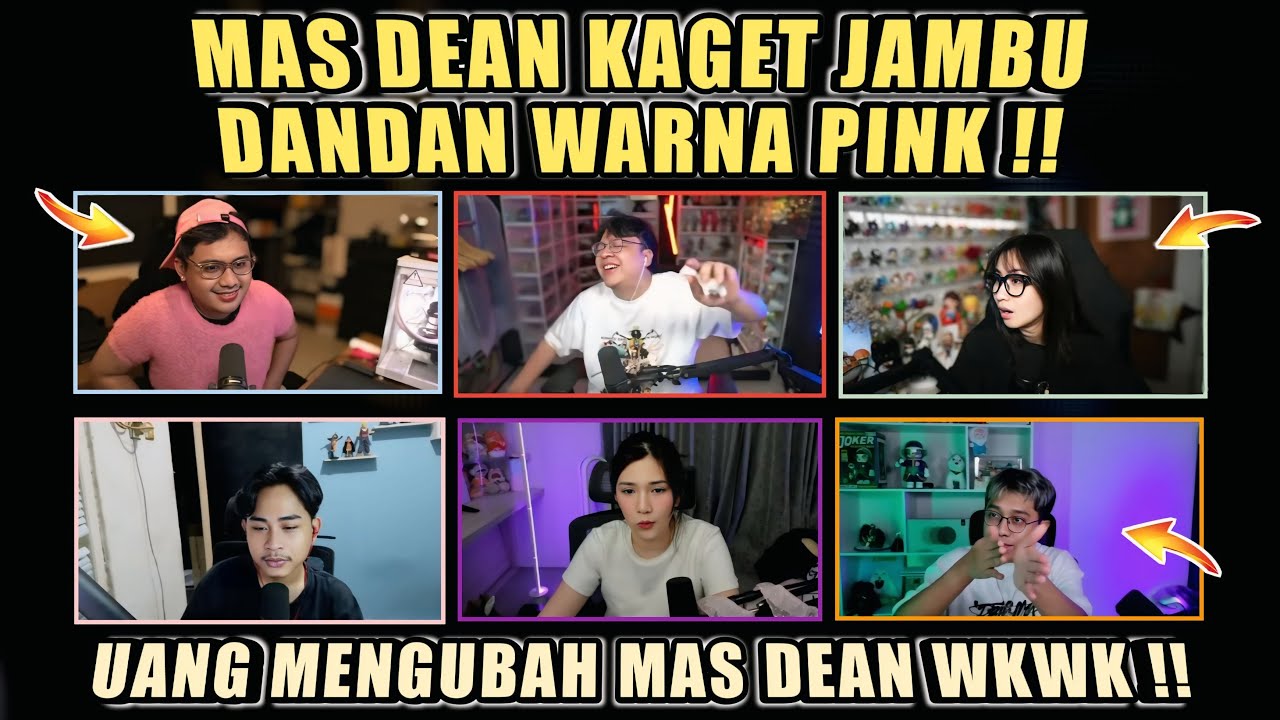 MAS DEAN Kaget JAMBU Dandan Warna Pink Uang Mengubah MAS DEAN WKWK DC ...