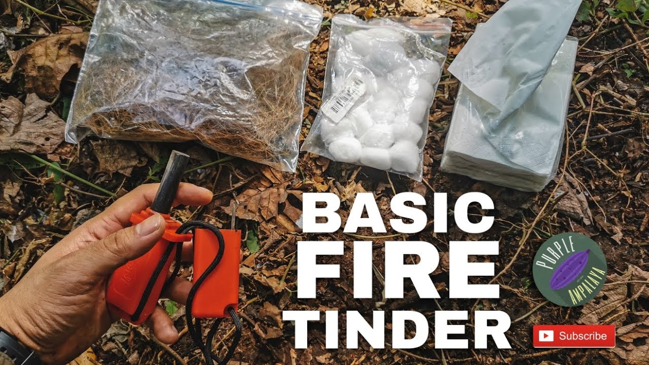 BASIC FIRE TINDER | Quick Fire Starters - YouTube