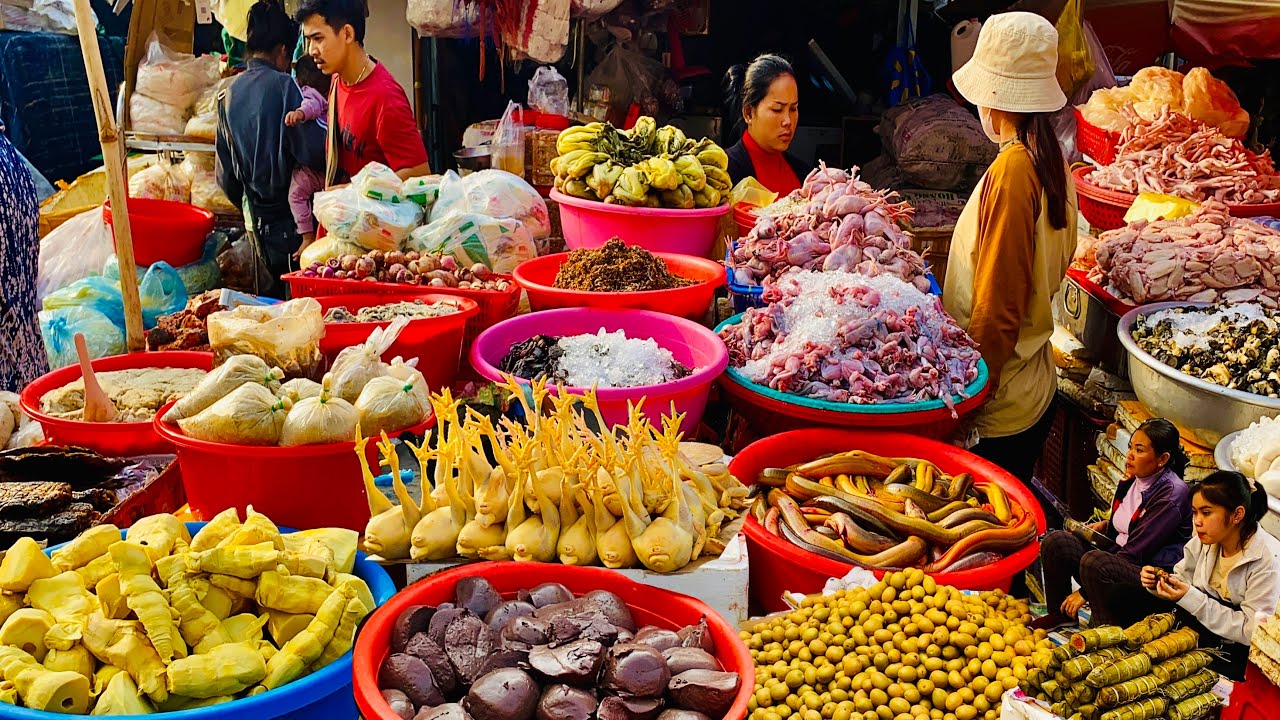 Wow A Lot Of People Visit The Market Today & Very Good Sale - YouTube