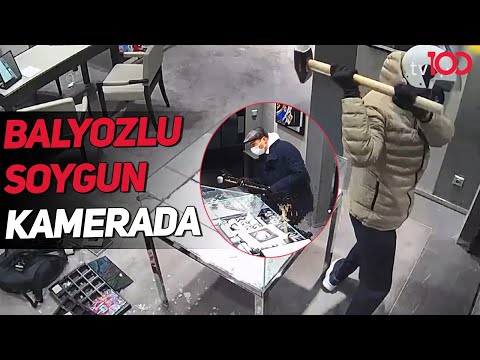 Film Sahnesi Gibi Soygun! Balyozlarla İş Yerine Girdiler