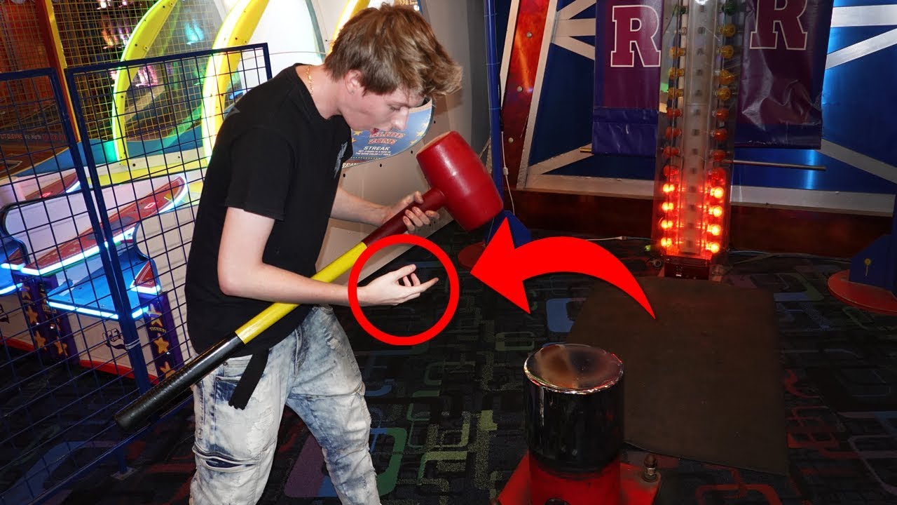 I almost broke my finger playing this arcade game... - YouTube