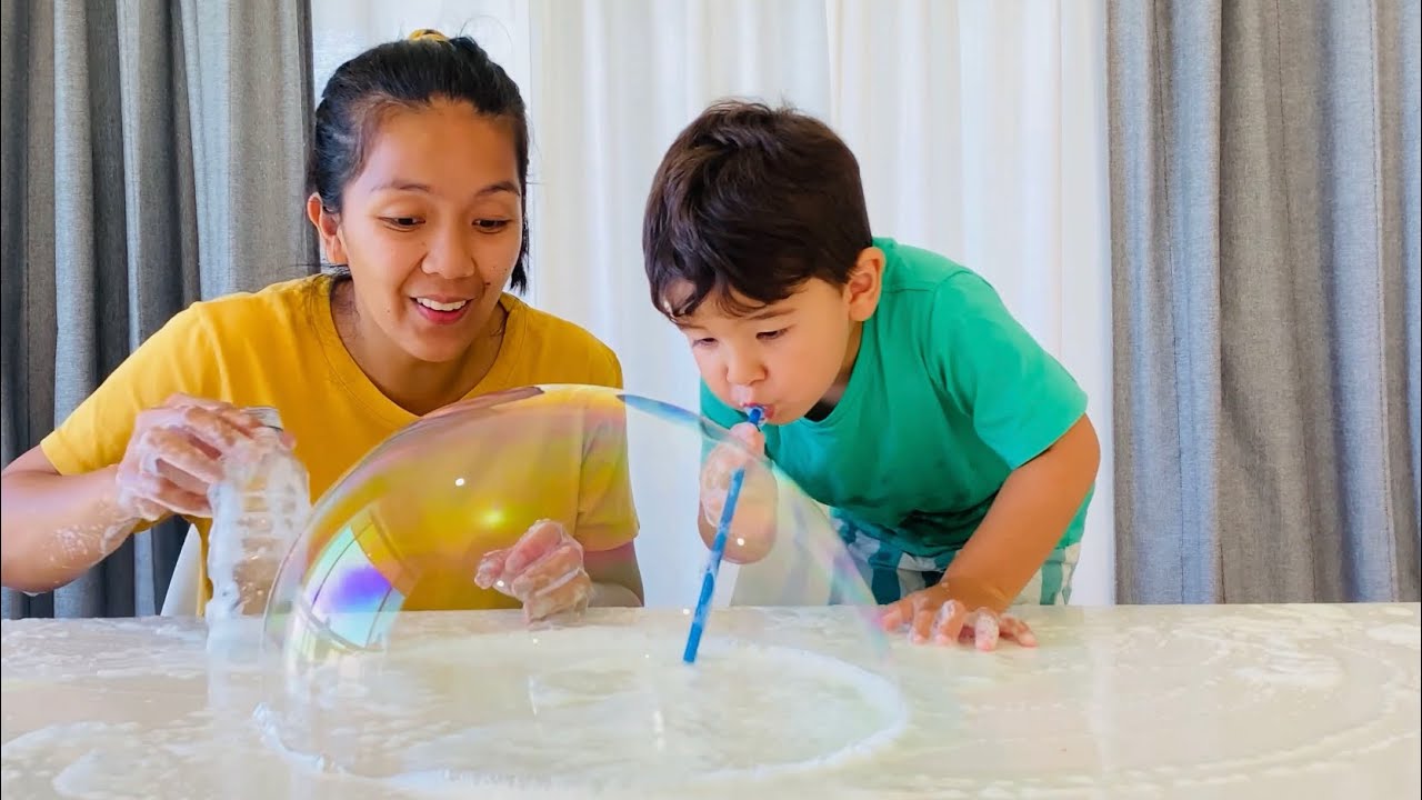 Homemade Bubbles | How to make Bubbles | DIY Bubbles for kids | Nimo ...