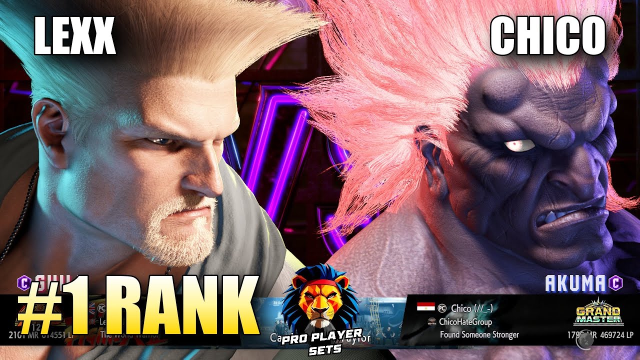 SF6 ☆ Lexx (#1 Ranked Guile) VS Chico (Akuma) ☆ Pro Level Set - YouTube