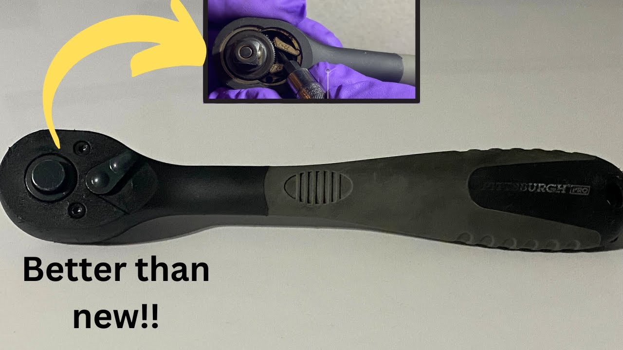 Pittsburgh Pro 3/8in Drive Composite Ratchet Maintenance - YouTube