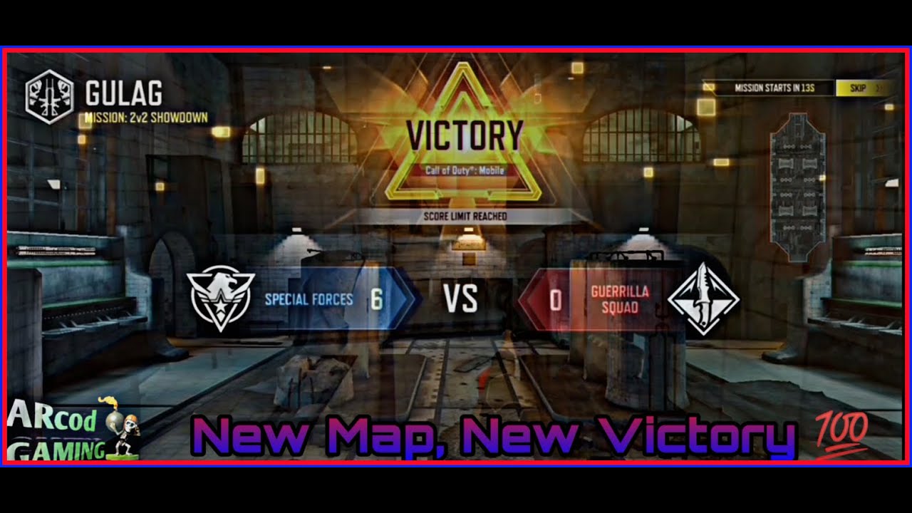 NEW GULAG MAP 2vs2 SHOWDOWN VICTORY GAMEPLAY IN CALL OF DUTY MOBILE ...