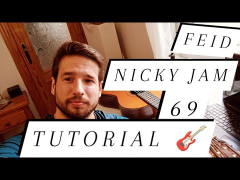 69 TUTORIAL GUITARRA ACORDES NICKY JAM FEID 🎸 COMO TOCAR TABS 69 NICKY ...