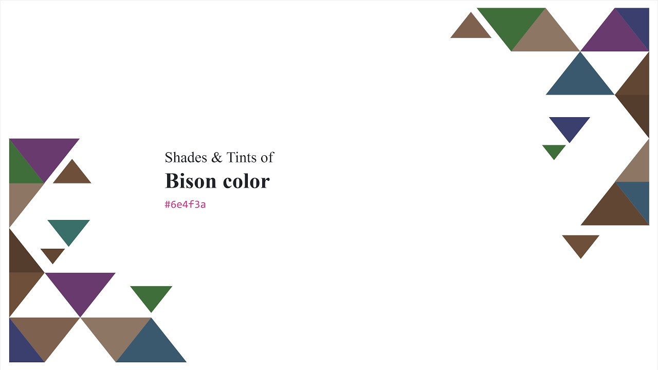 Shades & Tints of Bison color #6e4f3a A Warm Red color #614633 #553d2d ...