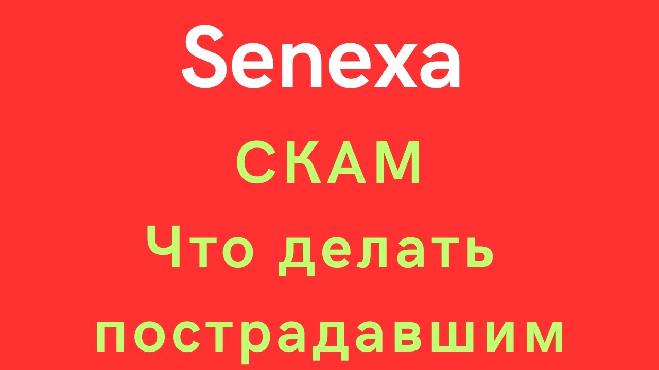 Senexa - СКАМ, страдания пострадавших. Что делать? - YouTube