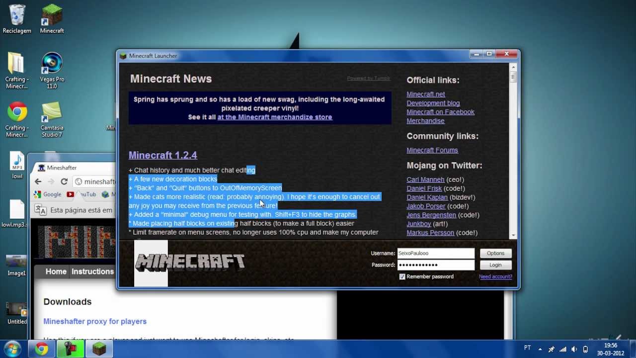 Como fazer download a minecraft - Conta Premium gratis - YouTube