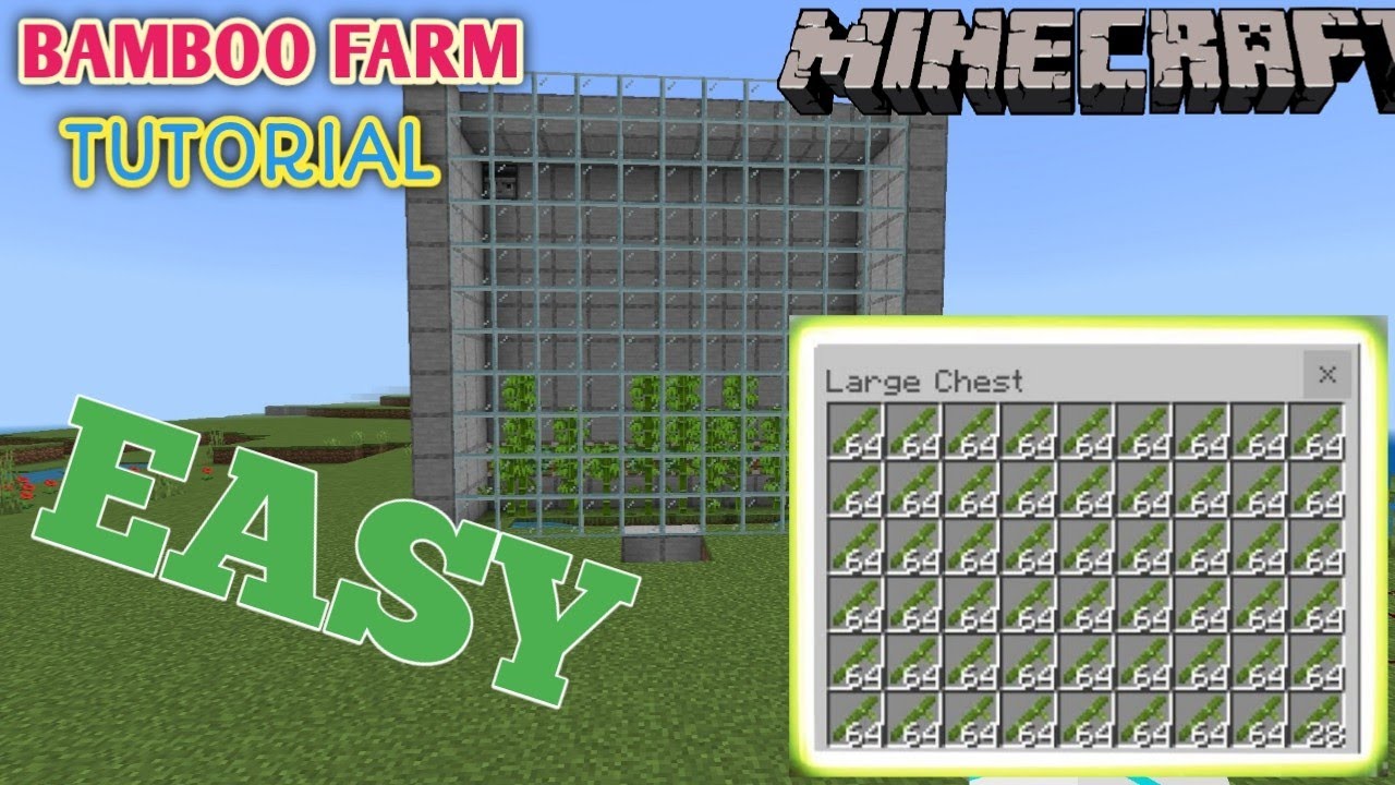 Minecraft Easy Bamboo farm tutorial/Minecraft bedrock-pocket addition# ...