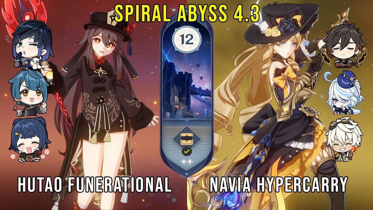 C1 Hutao Funerational and C0 Navia Hypercarry - Genshin Impact Abyss 4. ...
