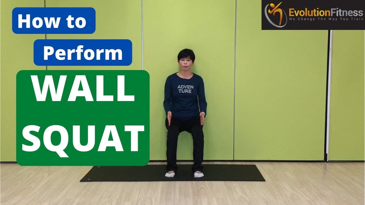 How to perform a Wall Squat - YouTube