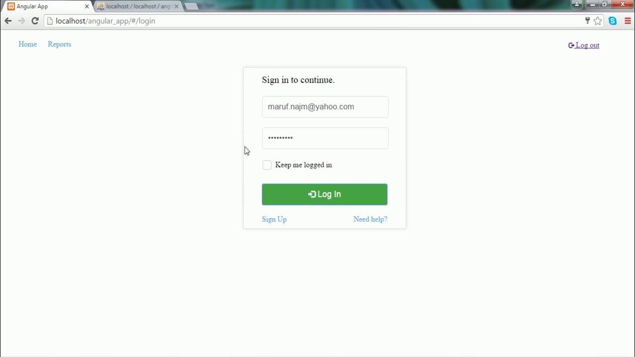 AngularJS Tutorial 14: Creating Login App - Part 1 - YouTube