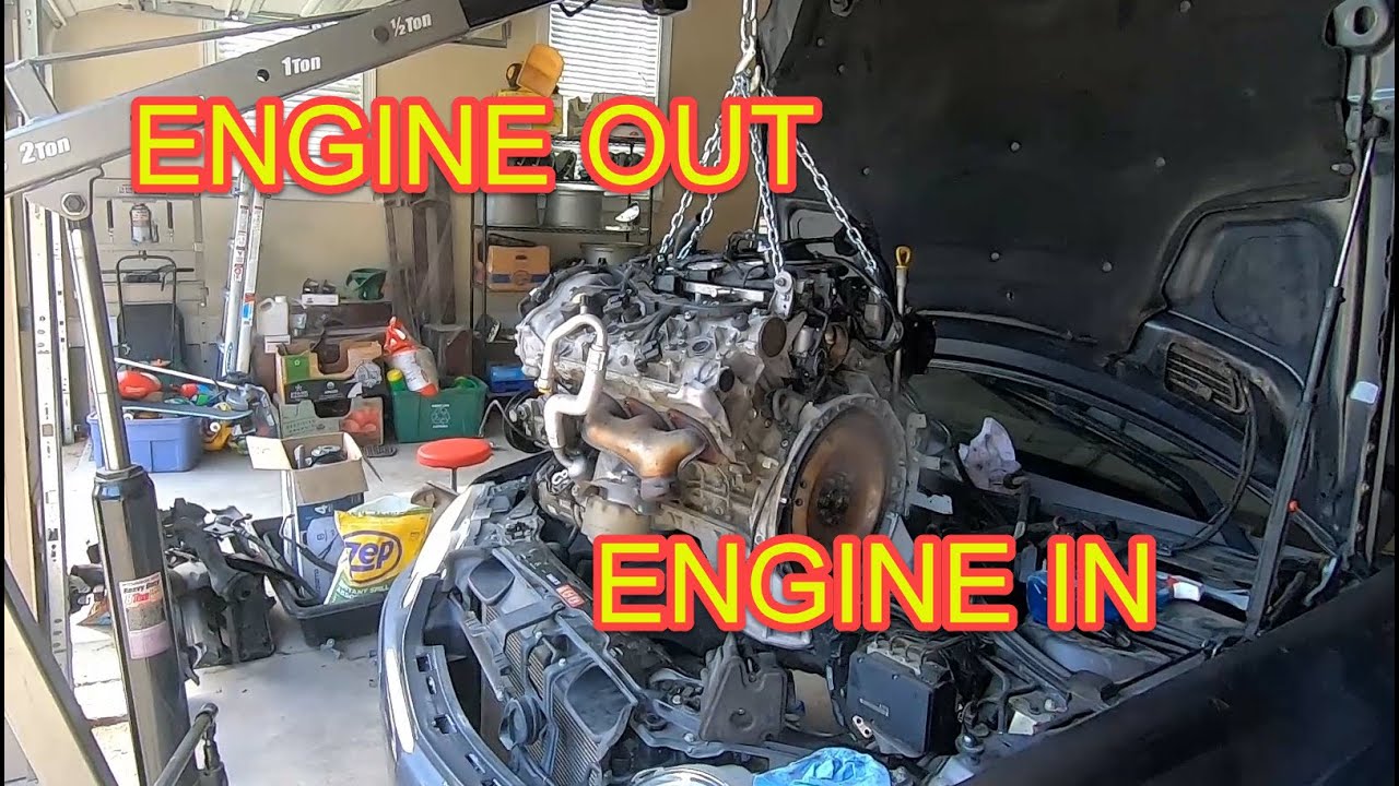 Mercedes CLK350 W209 M272 Engine Out Engine In. Autopsy - What Is the ...