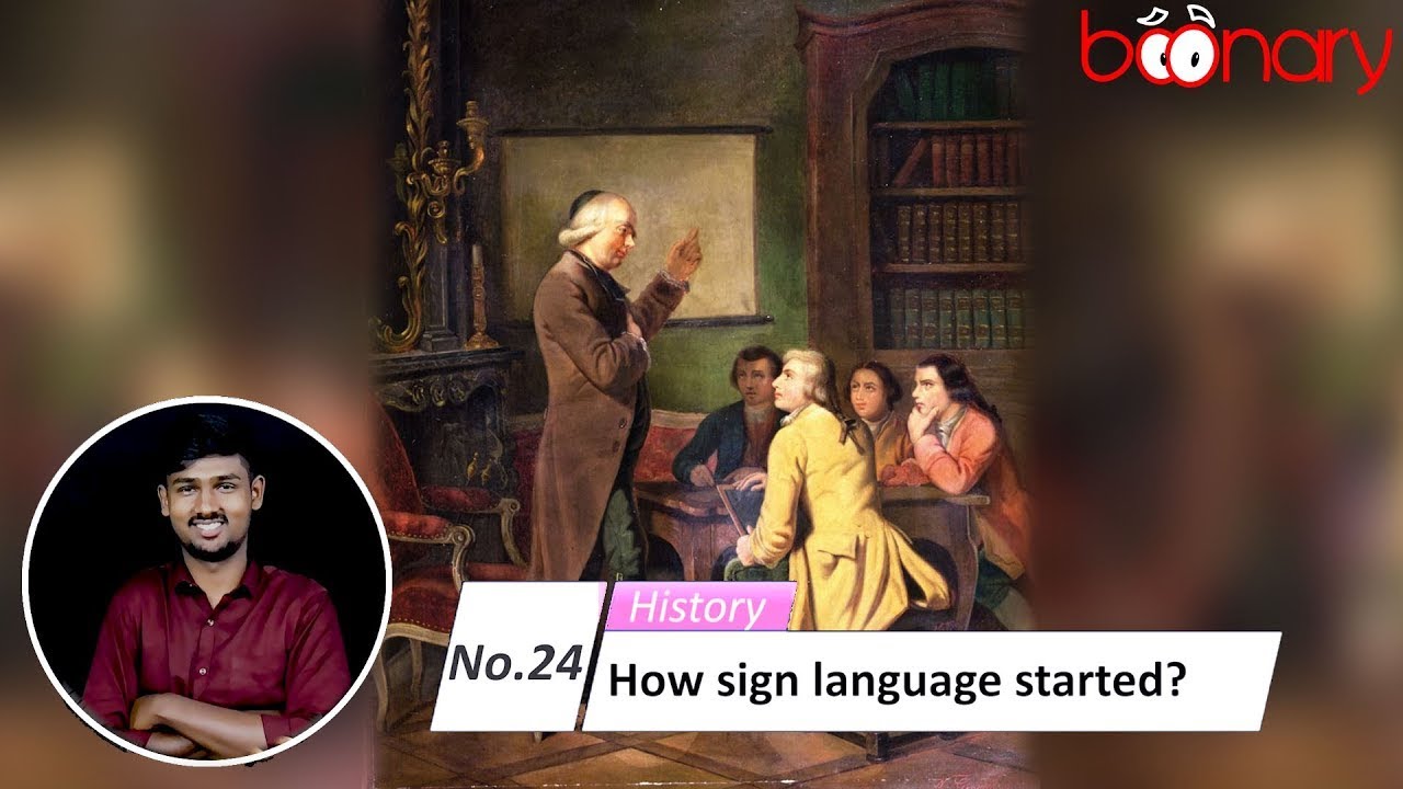 No. 24, History : How sign language started? (ISL) - YouTube