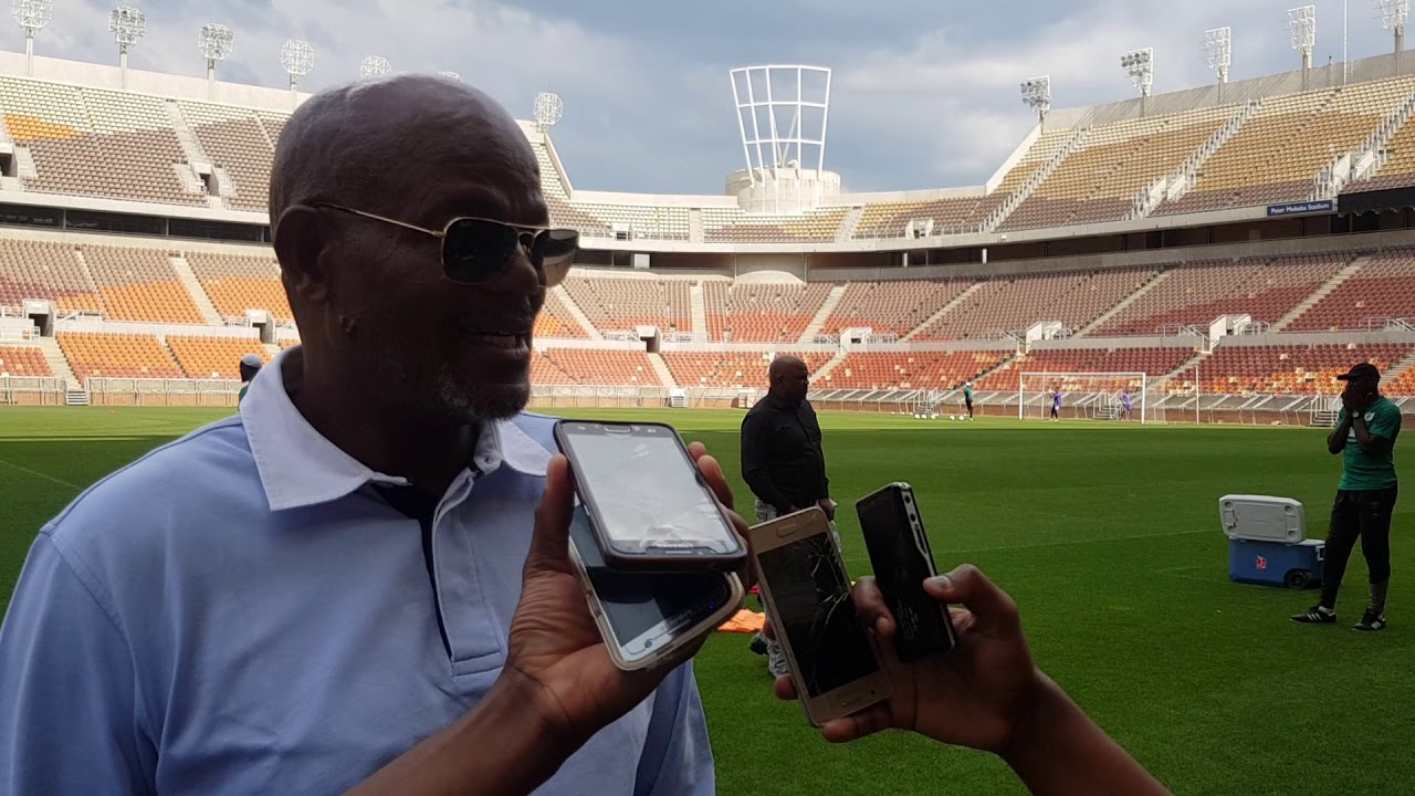 Baroka FC Chairman Khurishi Mphahlele talks on stand in coach MacDonald ...