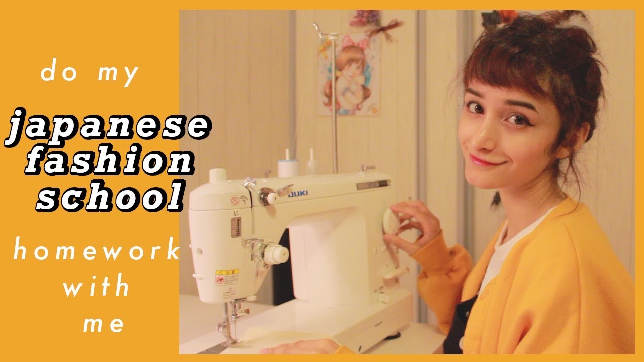 Do Homework With Me || Japanese Fashion School Edition - YouTube