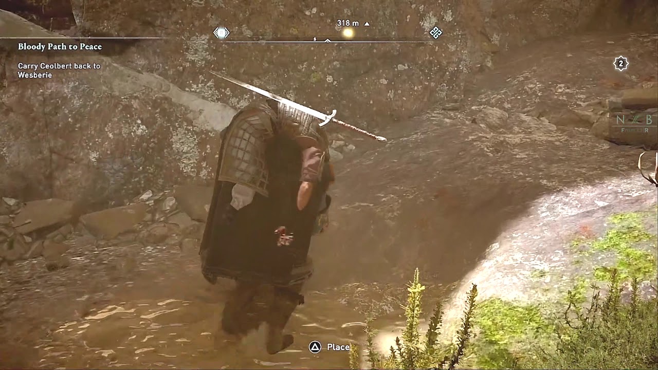 Assassin's Creed Valhalla Bloody Path to Peace Carry Ceolbert back to ...