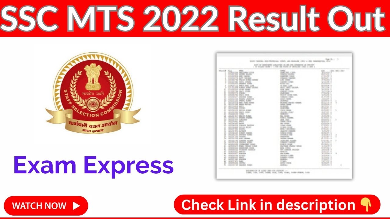 ssc mts result 2022 | ssc mts cut off 2022 |ssc mts havaldar result ...