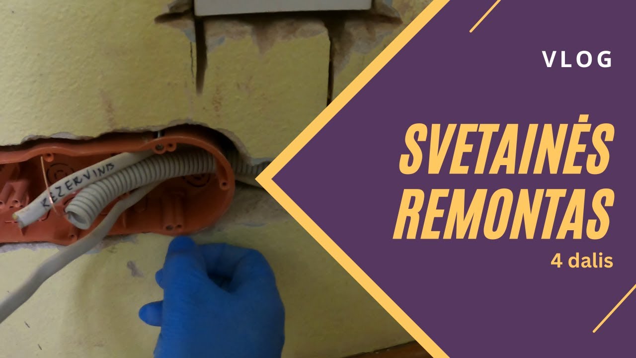 Svetaines remontas | Kaip pravesti gofrą | Dėžučių klijavimas | 4 dalis ...