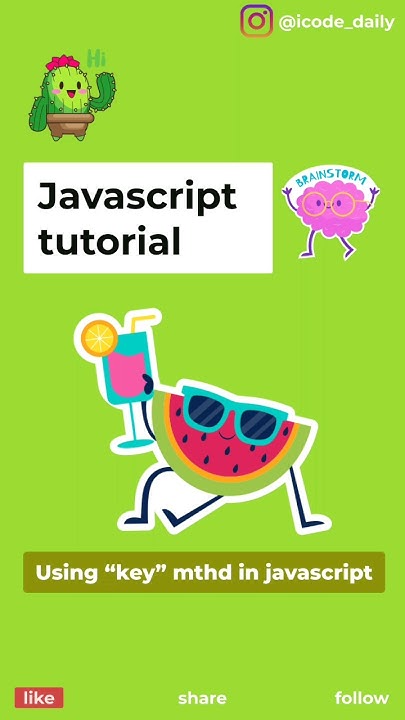 Usage Of Key Method In Javascript Shortvideos Ytshorts Programming Coding Viral