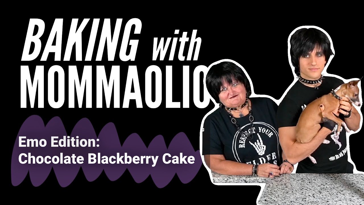 Baking with Mommaolio | Emo Edition: Chocolate Blackberry Cake - YouTube