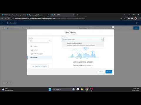How to setup Email Alert notification in Salesforce Sales Cloud using Flow Trigger - YouTube
