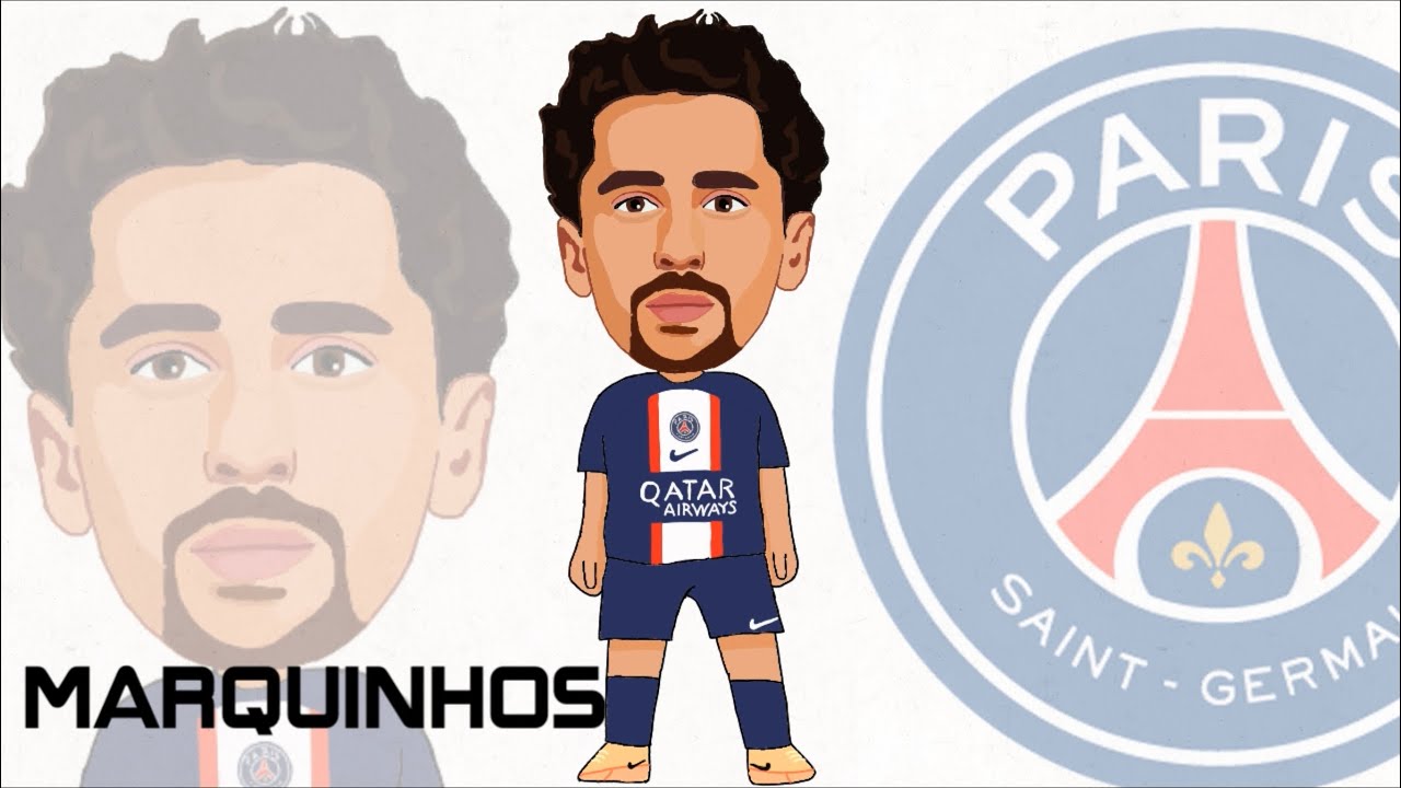 How to draw Marquinhos - Football Toon's - YouTube