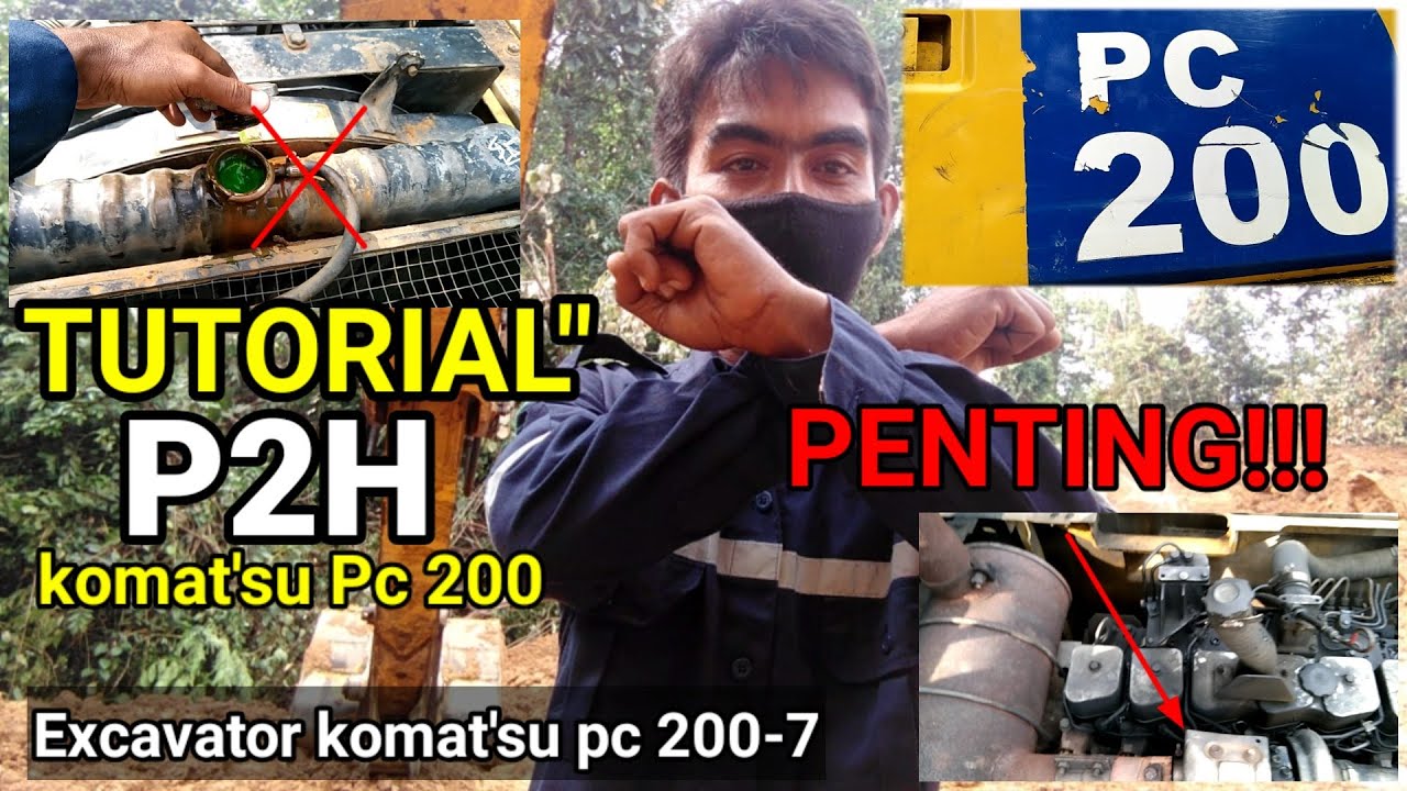 Tutorial P2H Excavator Komat'su PC200//Komatsu PC 200-7 - YouTube