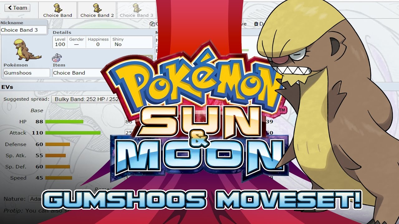 Gumshoos Moveset Guide! How to use Gumshoos! Pokemon Sun and Moon! w ...