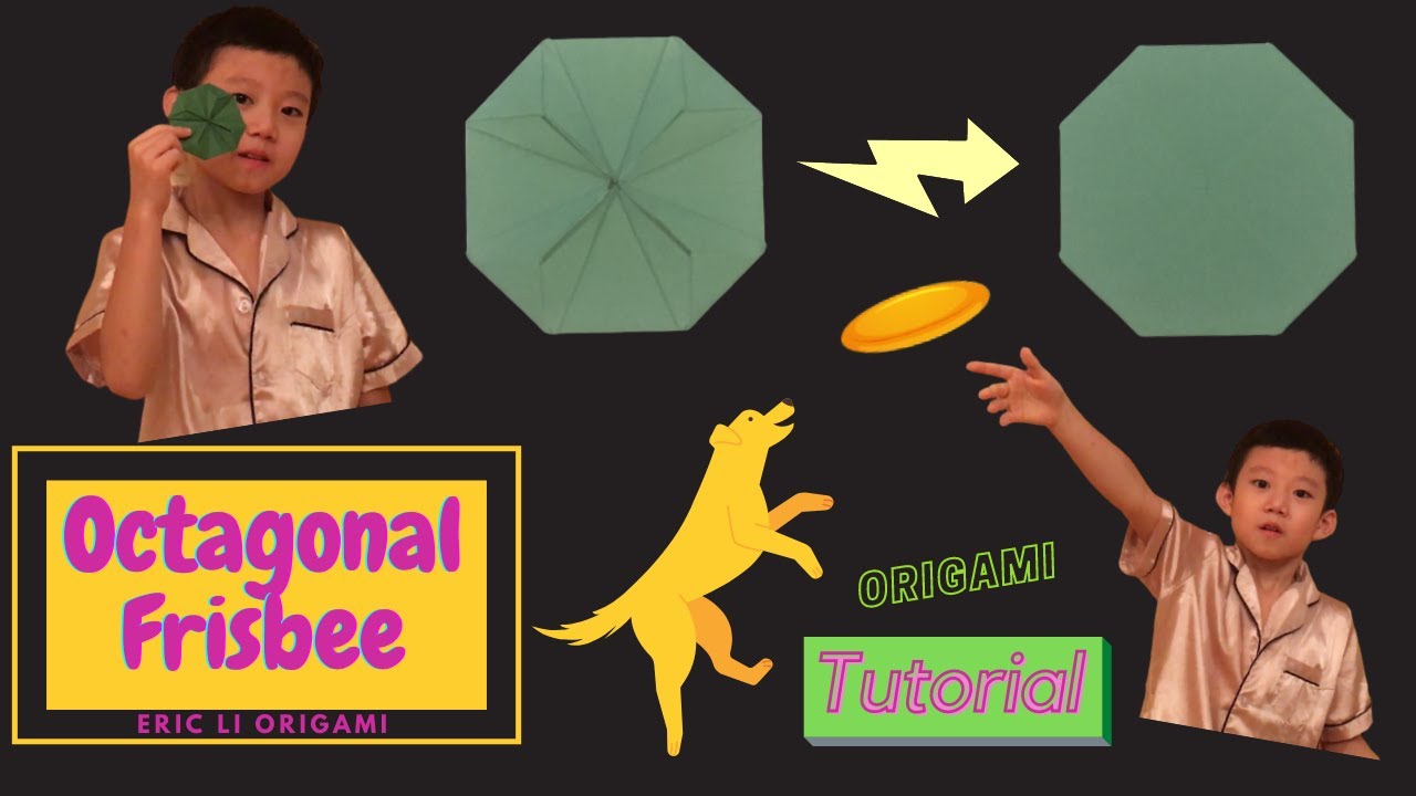 Origami Tutorial - Octagonal Frisbee (Eric Li Origami) - YouTube
