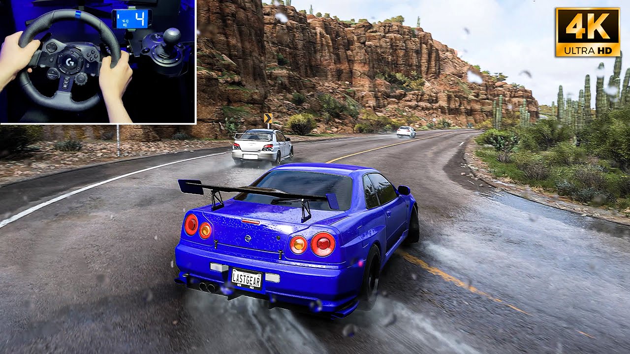 Nissan Skyline R34 DRIFT - Forza Horizon 5 (Steering Wheel + Shifter ...