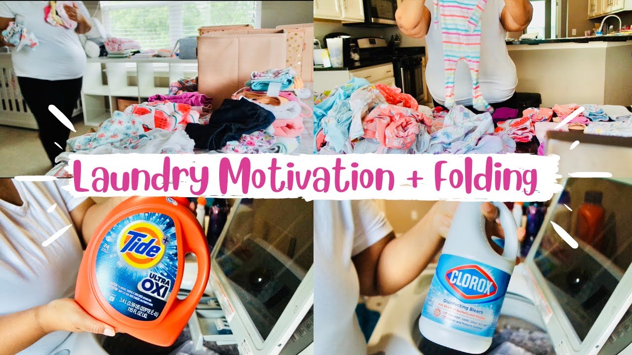 Laundry Motivation | Laundry + Folding Routines - YouTube