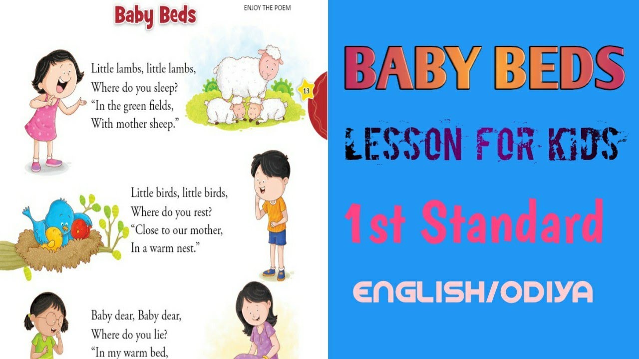 Baby Beds | Lesson for kids| CBSE 1 St. Stand.English | English and ...