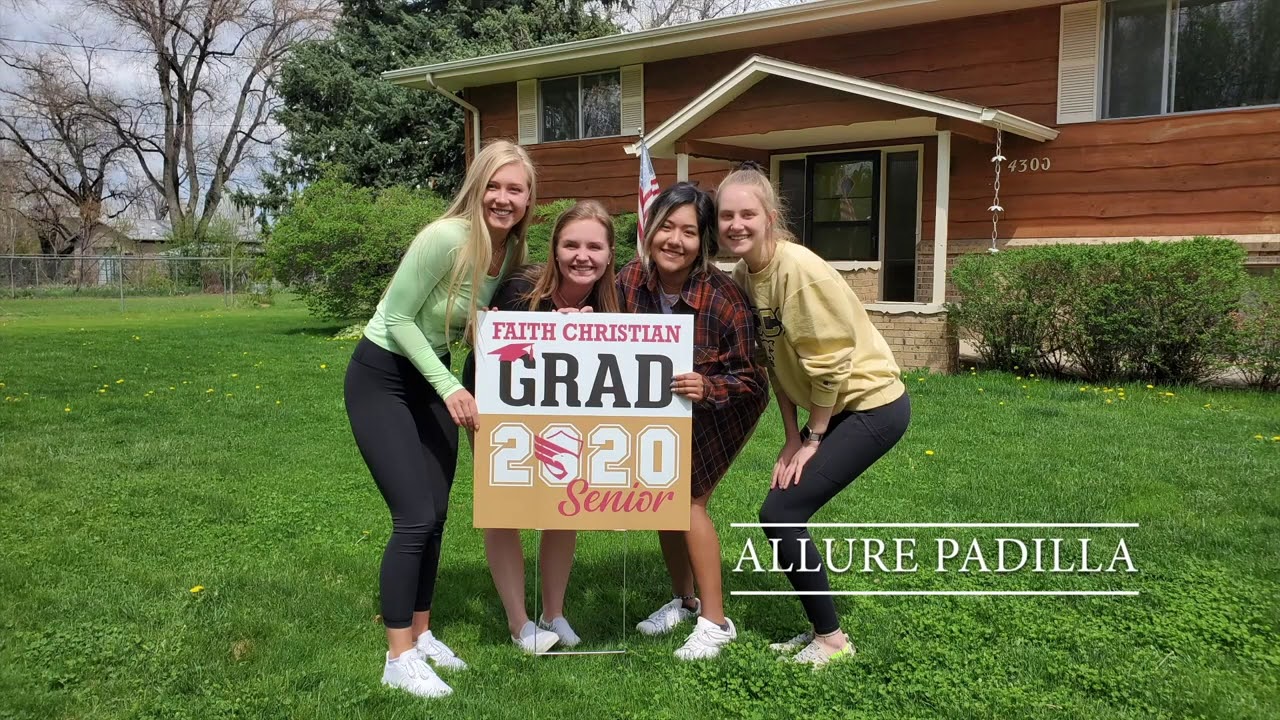 Faith Christian 2020 Graduates Yard Signs - YouTube