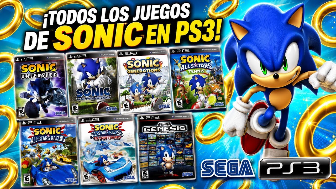 CONSIGO TODOS LOS JUEGOS DE SONIC THE HEDGEHOG (Y COMPAÑIA) EN PS3, LA ...
