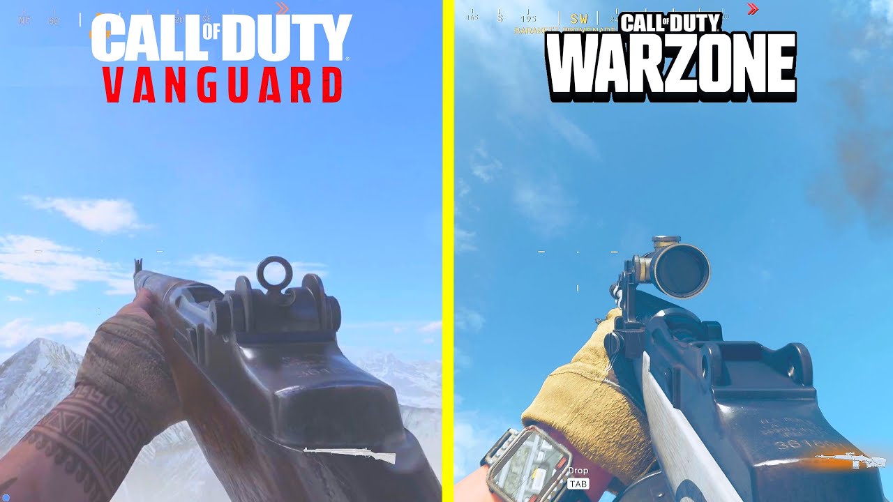 M1 Garand - Cod: Vanguard vs Cod: Warzone - YouTube