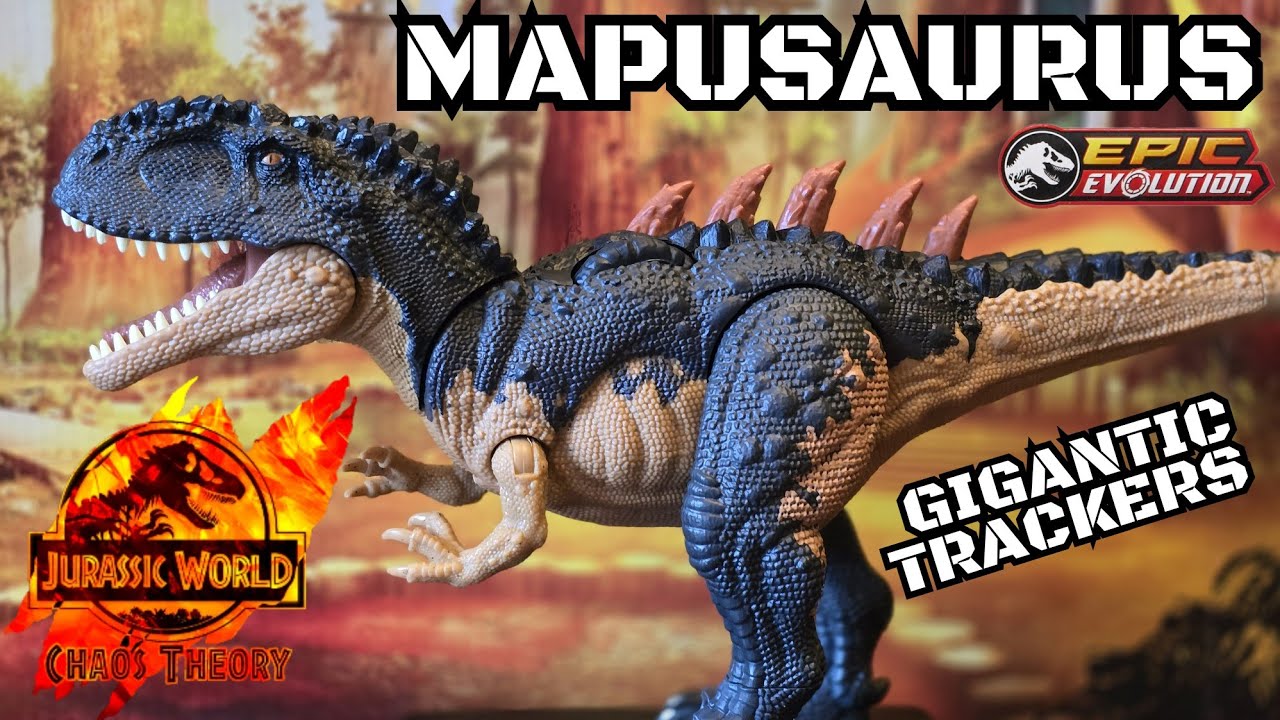 Jurassic World Chaos Theory Gigantic Trackers Mapusaurus Review! # ...