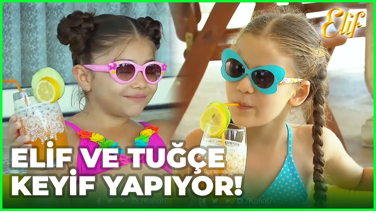 Tuğçe ve Elif, Havuz Başında Keyif Yapıyor - Elif Dizisi 201. Bölüm ...
