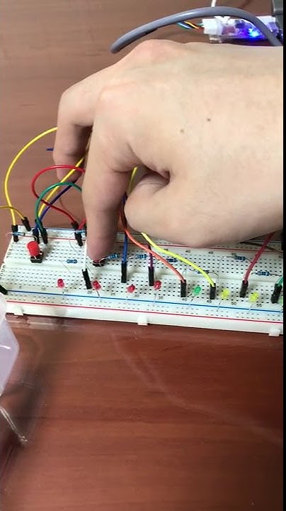 ATmega128A LED Sequence Control by Using Push Button - YouTube