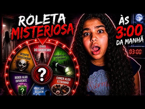 FIZ O DESAFIO DA ROLETA MISTERIOSA ÀS 3 HORAS DA MANHÃ!