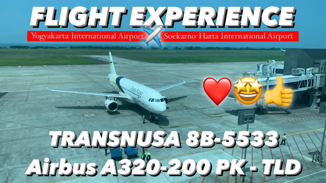 Flight Experience with Transnusa 8B-5533 ️ Yogyakarta (YIA) to Jakarta ...