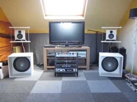 H frame open/minimal baffle - YouTube